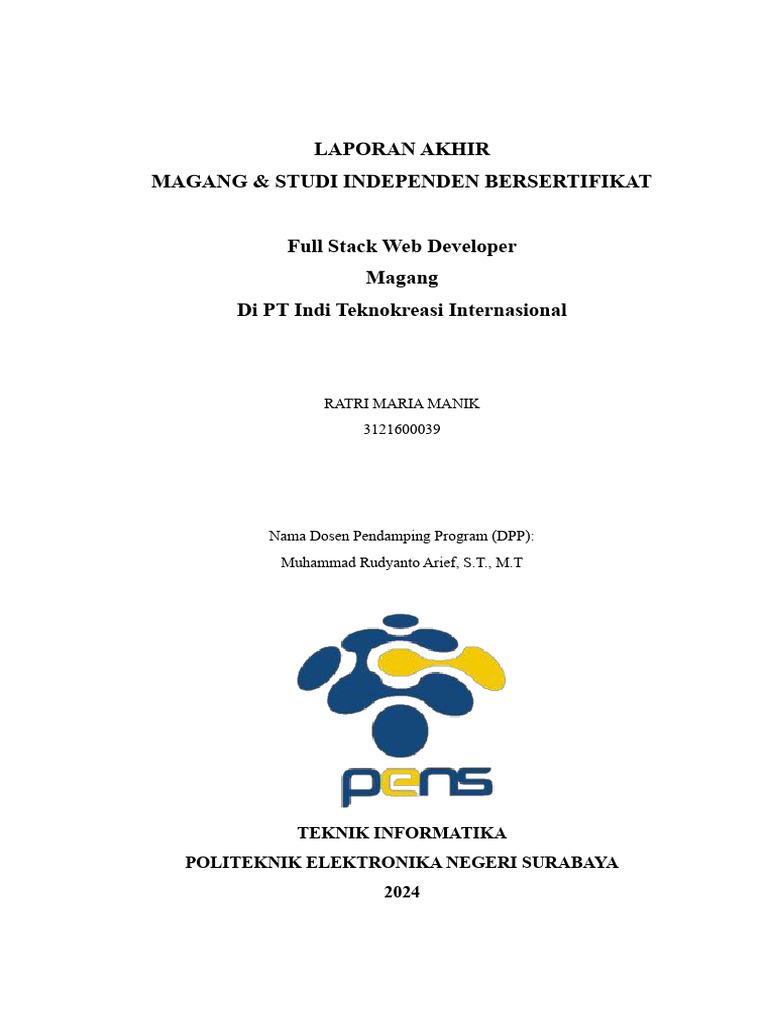 Laporan Magang - MSIB 7 | PDF