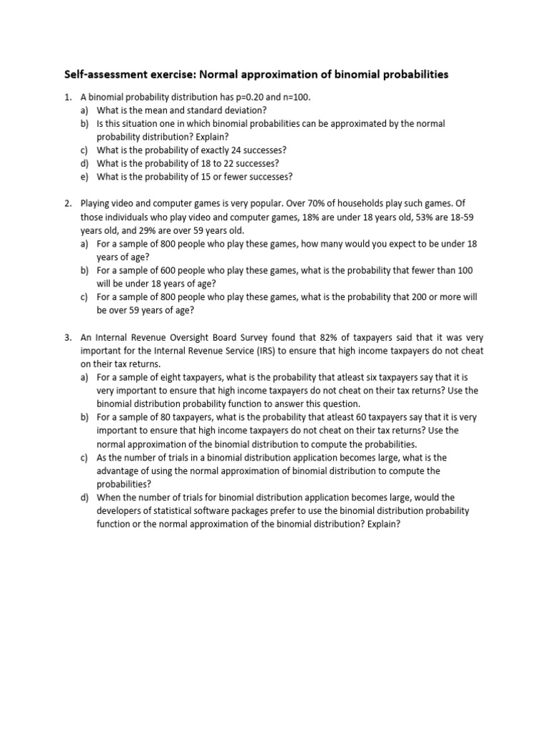 Normal Approximation | PDF