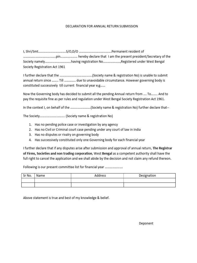 Notice-for-affidavit-and-anual-return-affidavit | PDF