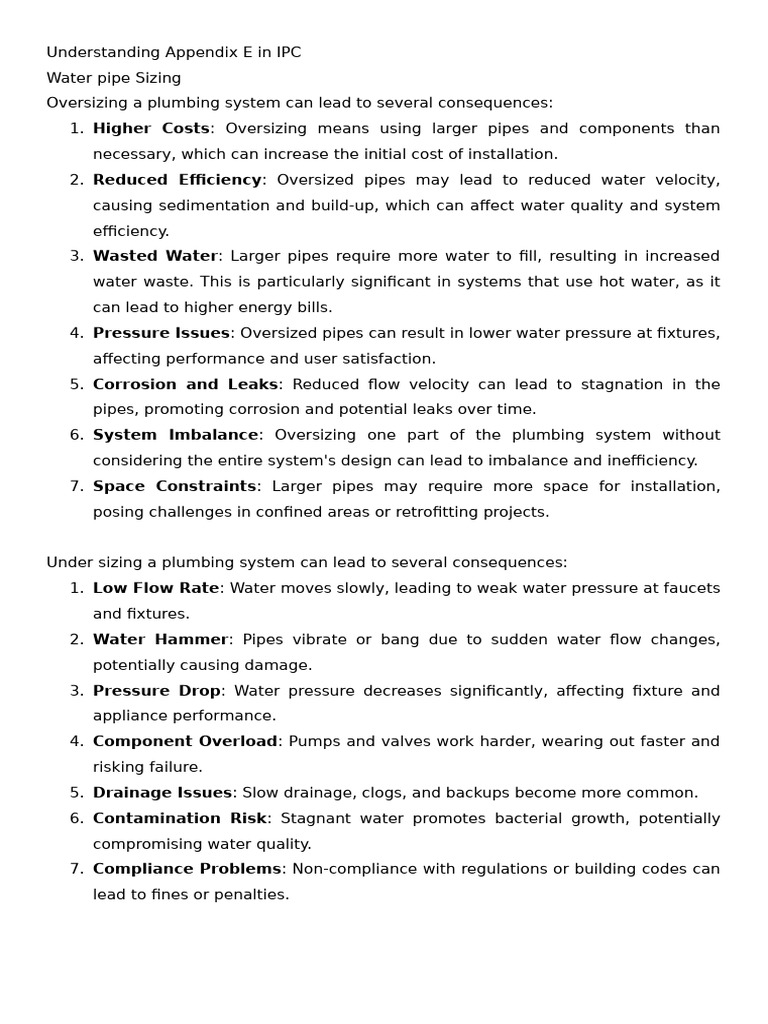 Understanding Appendix E in IPC | PDF | Plumbing | Flow Measurement