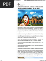 Rani Bhabani | PDF | Bengal