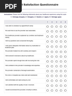 The Client Satisfaction Questionnaire (CSQ-8) | PDF | Psychological ...