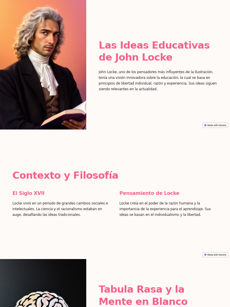 Ideas Educativas de John Locke | PDF | John Locke | Experiencia