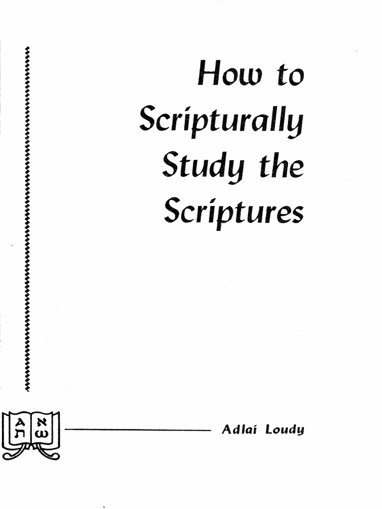 ©CPC+How+to+Scripturally+Study+the+Scriptures | PDF | Bible | Jesus