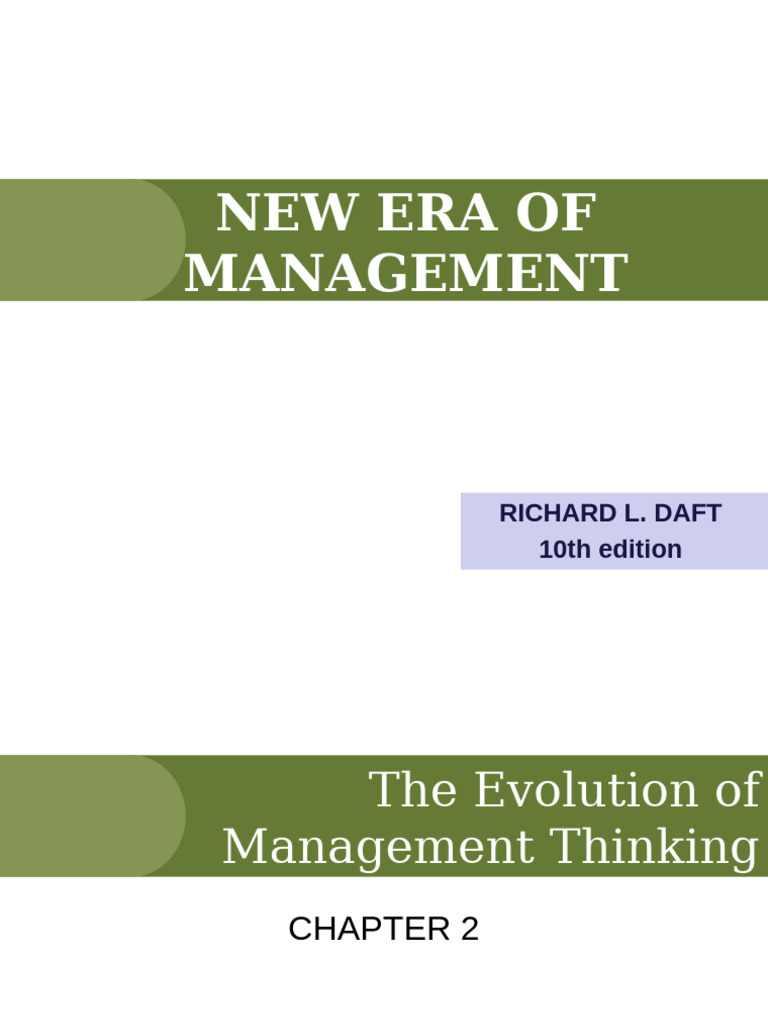 Evolution of Management Thinking | PDF | Bureaucracy | Science