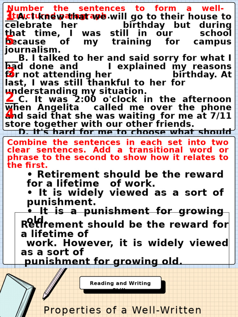 RAWS Q1 Coherence Cohesion 1 | PDF | Linguistics | Grammar