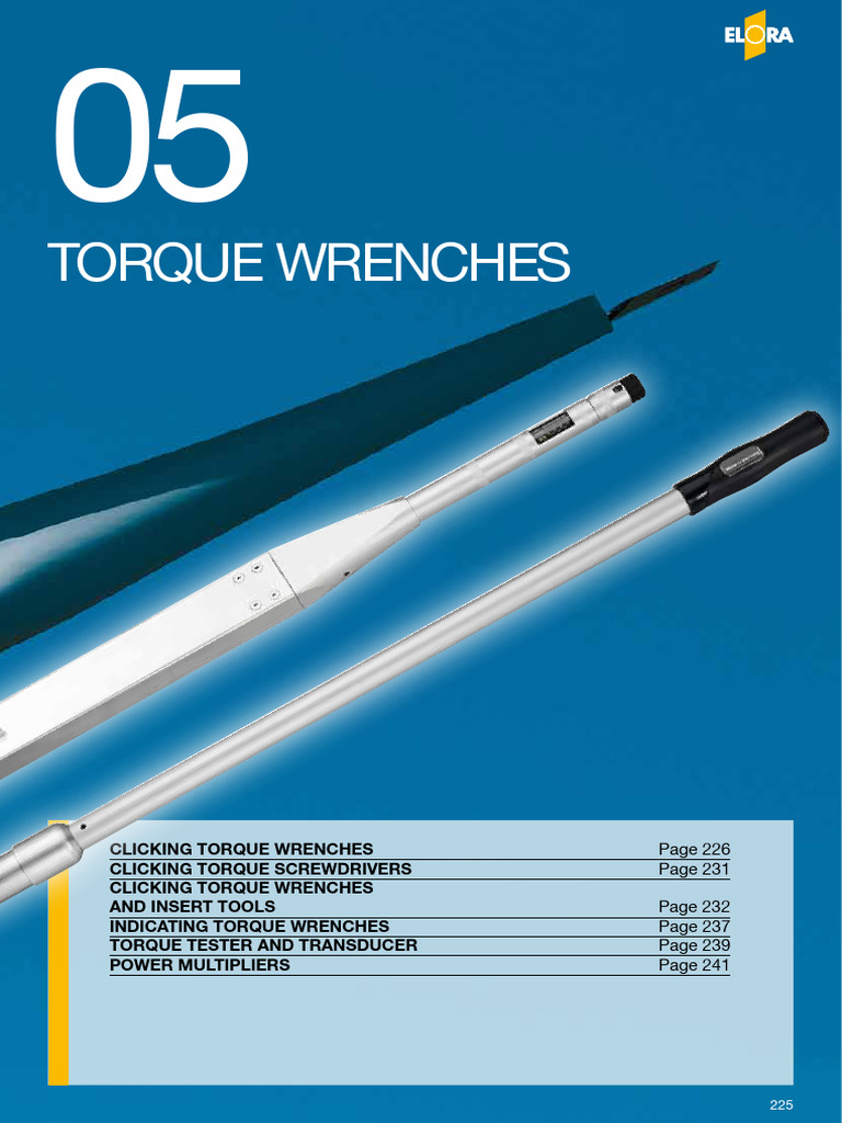 Torque Wrenches: Types & Calibration Guide | PDF | Screw | Mechanical ...
