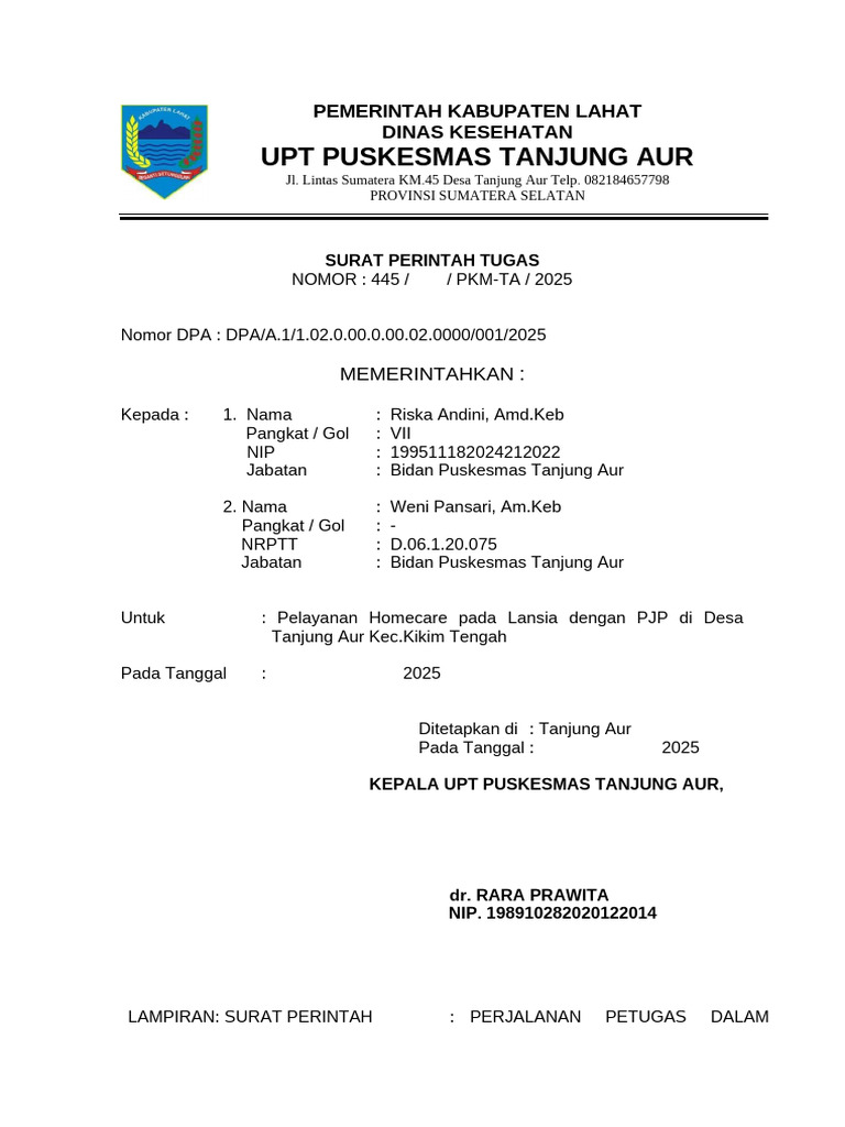 SPJ HOMECARE PADA LANSIA DENGAN PJP | PDF