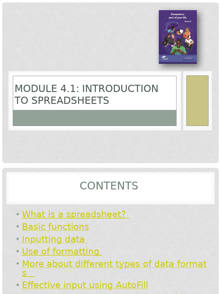 Introduction to Spreadsheets Basics | PDF | Spreadsheet | Software