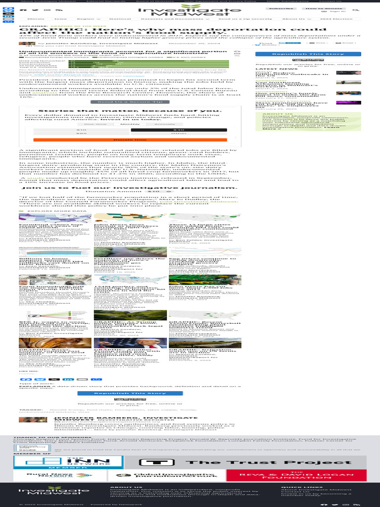 Impact Of Trumps Deportation Policy On Agriculture Pdf Illegal