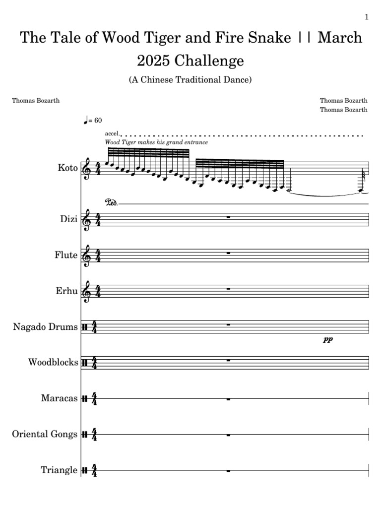 The Tale of Wood Tiger and Fire Snake | PDF | Musical Instruments