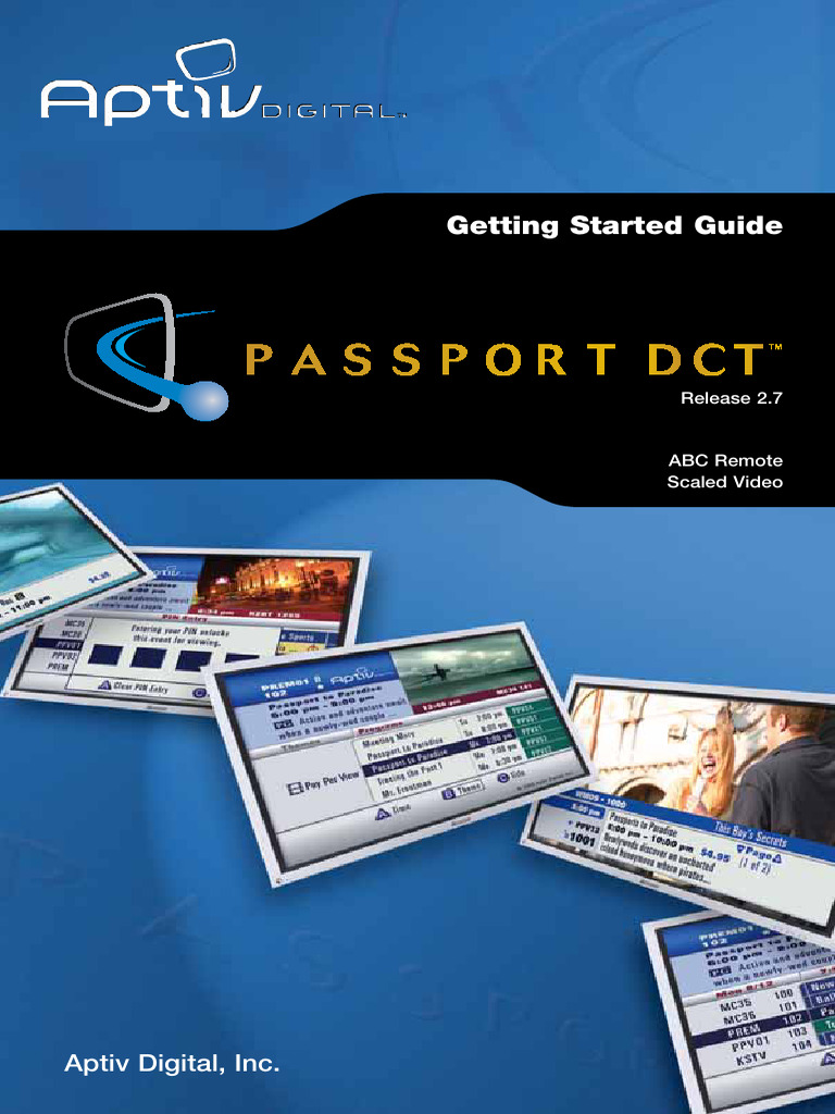 Passport DCT Qs Gettingstarted | PDF | High Definition Television | Set Top Box