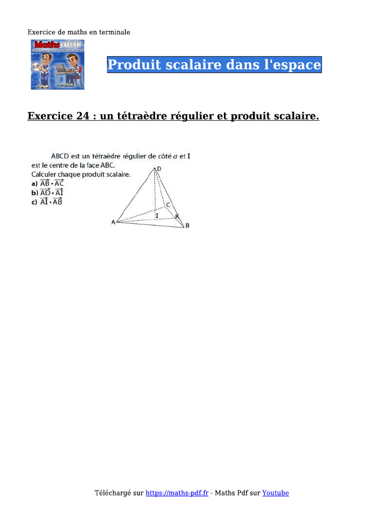 Produit scalaire | PDF