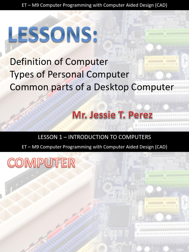 Introduction To Computers | PDF | Usb | Consumer Electronics