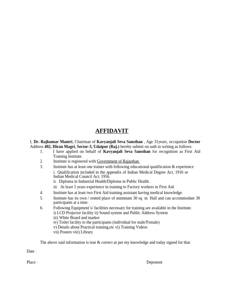 Affidavit | PDF