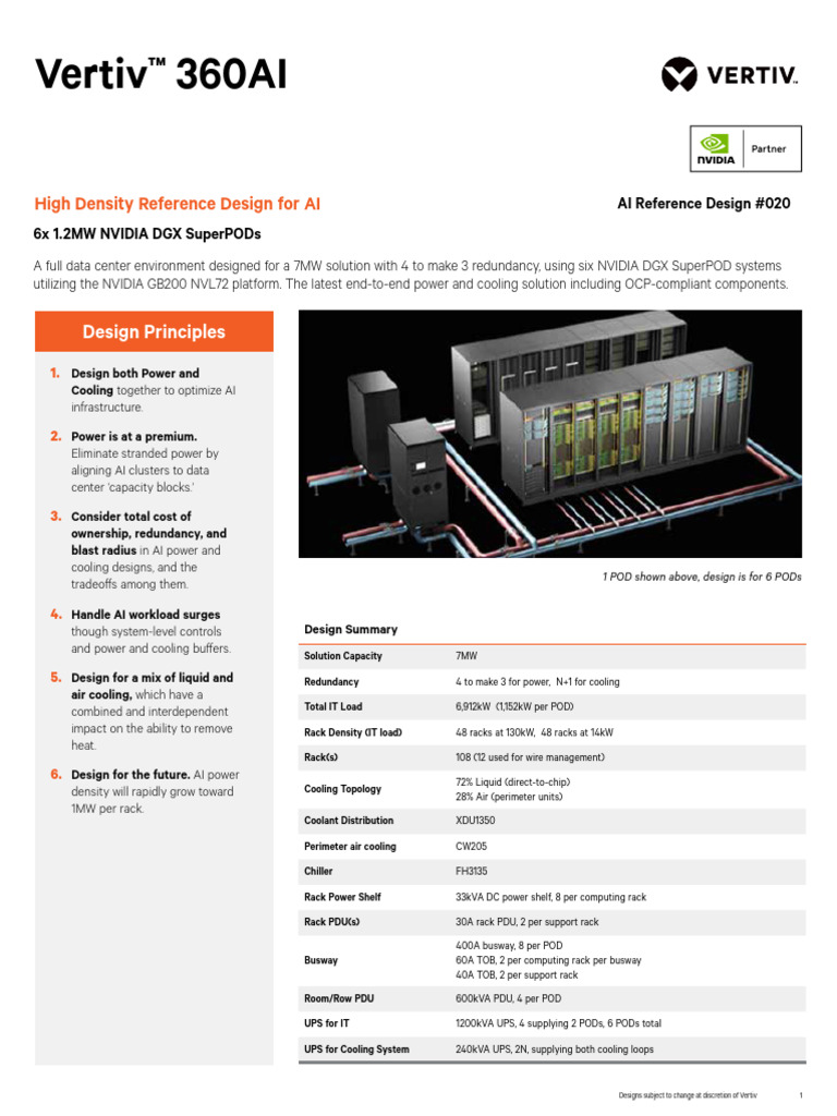 Vertiv Reference Design 020 Ds en Na 2024 GR 00109 Web | PDF | Data ...