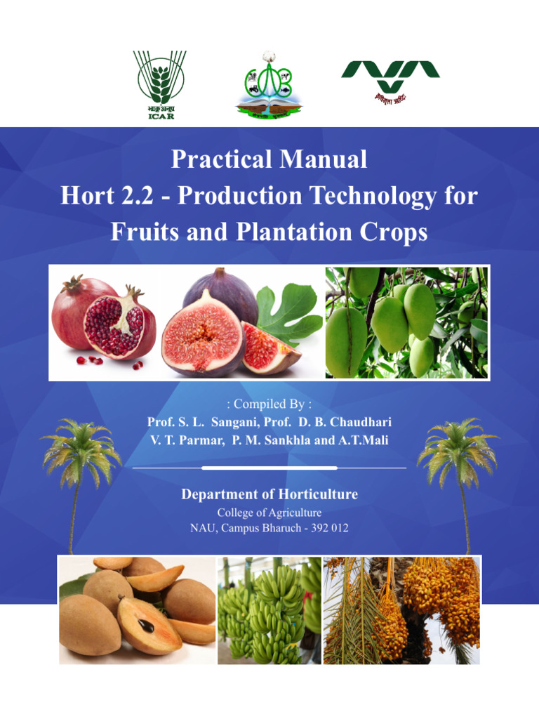 Production Technology for Fruits & Crops | PDF | Apple | Fruit