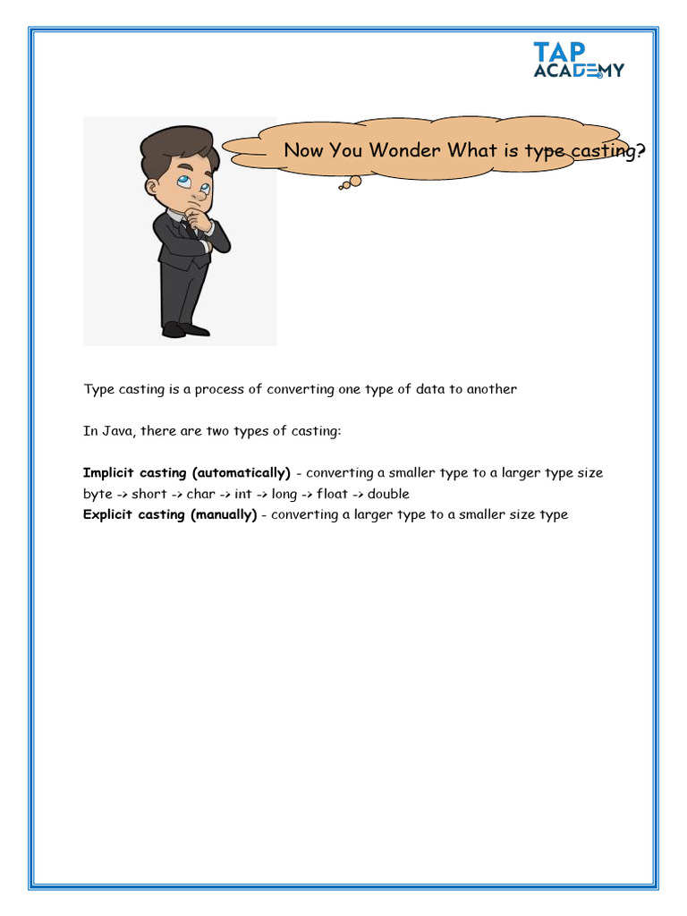 12. Type Casting | PDF | Computer Programming | Computer Engineering