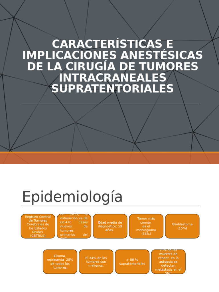 Tumores Supratentoriales | PDF | Sistema nervioso central | Cerebro
