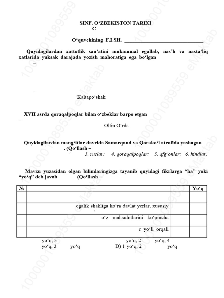 Tarix_9-sinf_3-chsb_1-v_uzb | PDF
