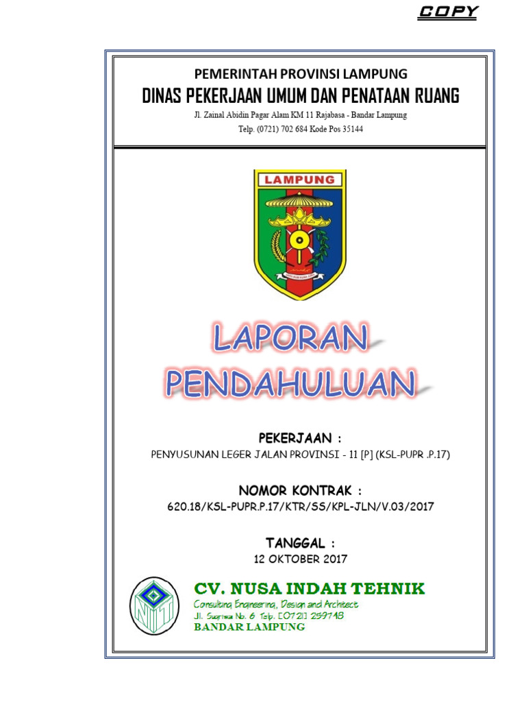 Lap Pendahuluan | PDF