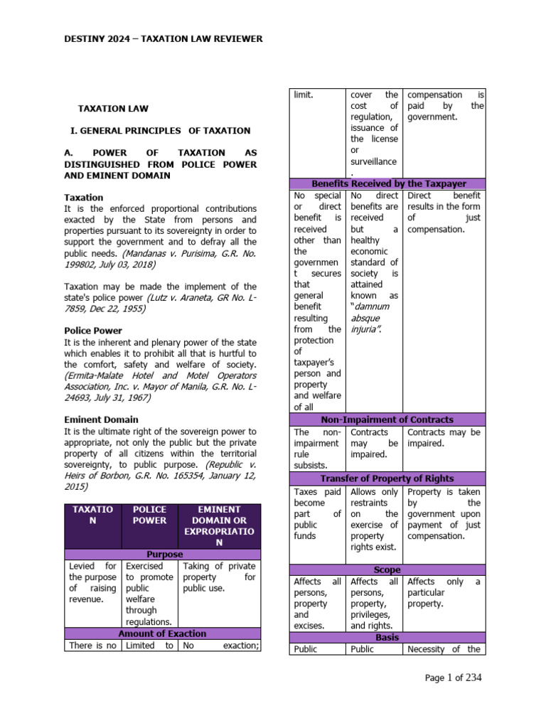 Purple Notes - Taxation | PDF | Taxes | Tax Exemption