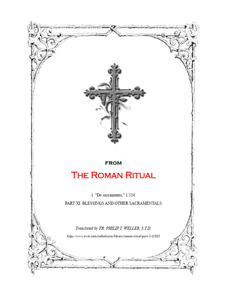 The Roman Ritual - Volume II | PDF | Mary, Mother Of Jesus | Blessing