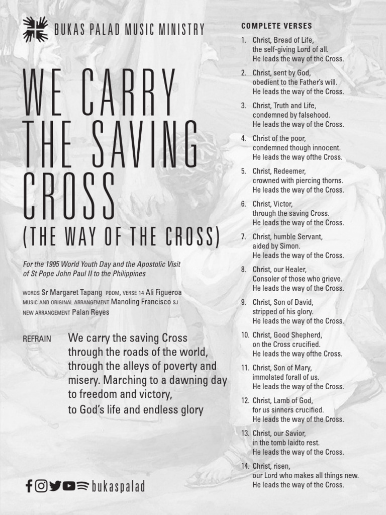 We Carry The Saving Cross W - Verses SATB - Arr FR Manoling Francisco ...