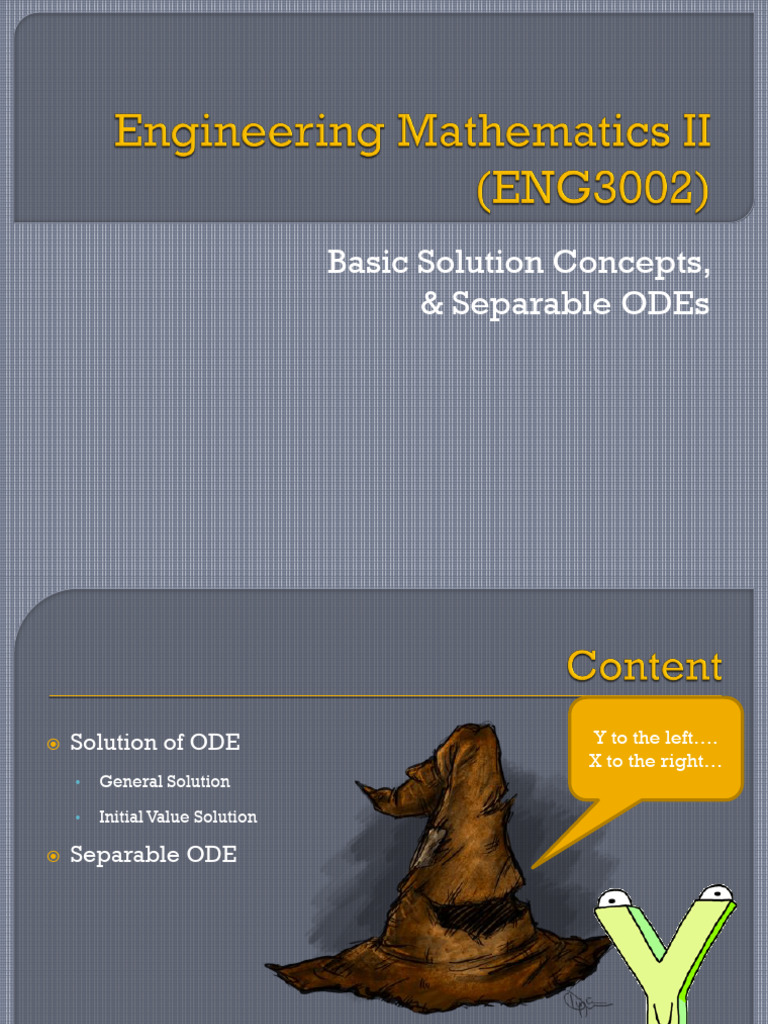 Module 2 - Solution - Separable ODE | PDF | Ordinary Differential Equation | Equations