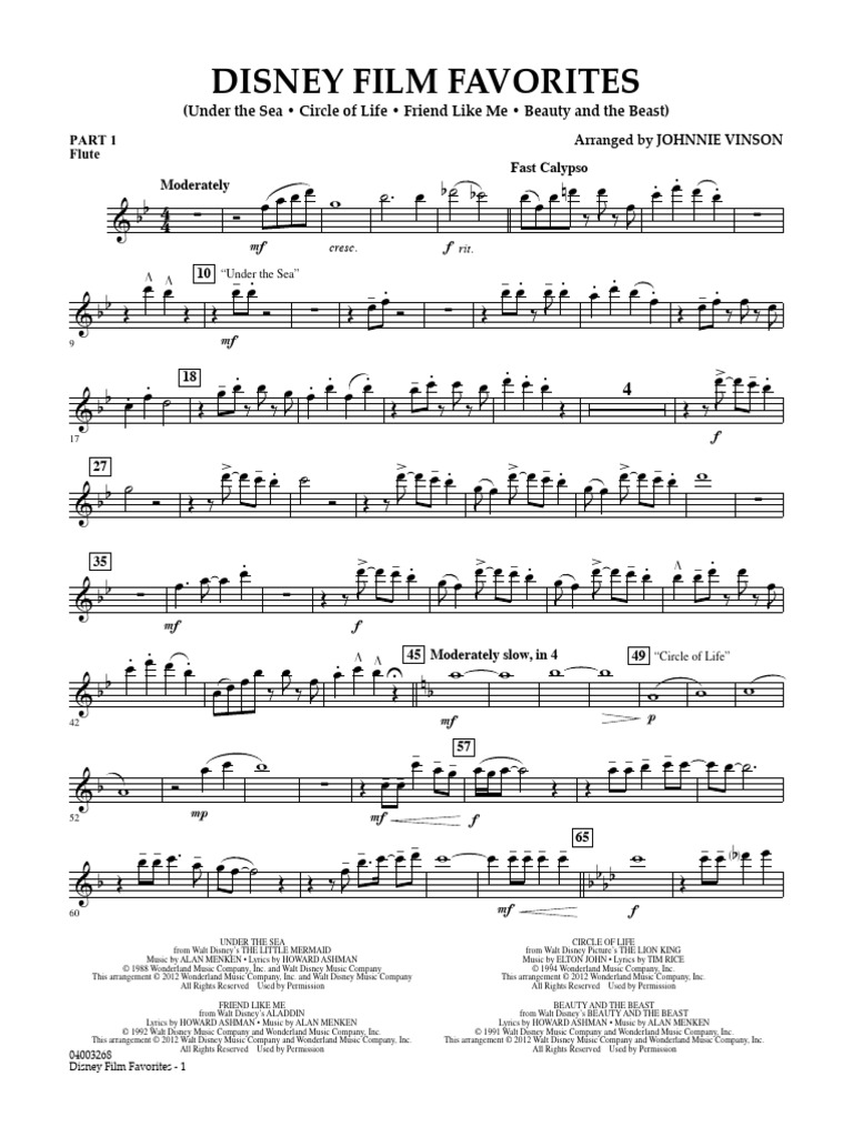 Disney Film Favorites - Partes | PDF