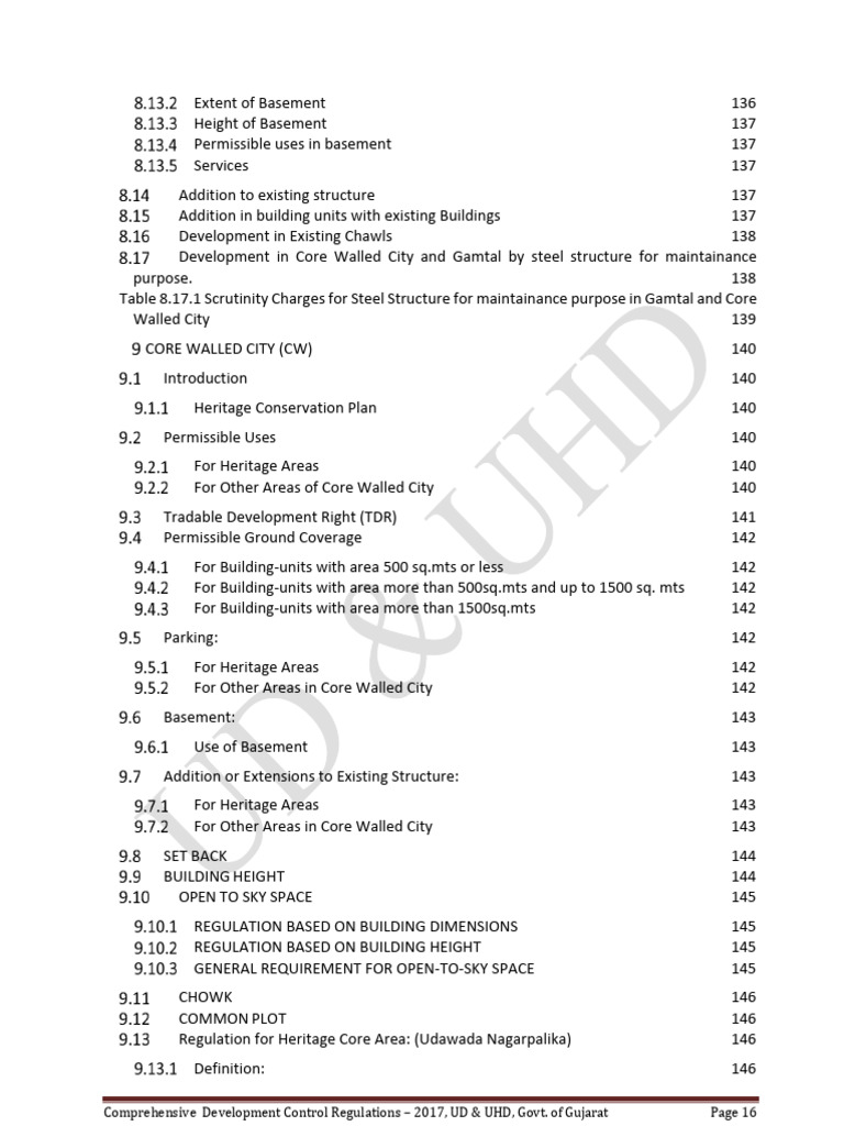 GDCR Guidelines for Core Walled City | PDF