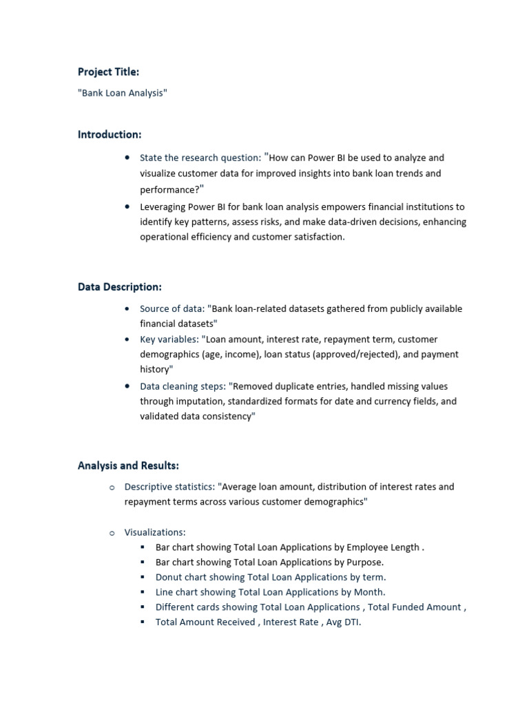 Power BI Bank Loan Analysis Insights | PDF | Loans | Data