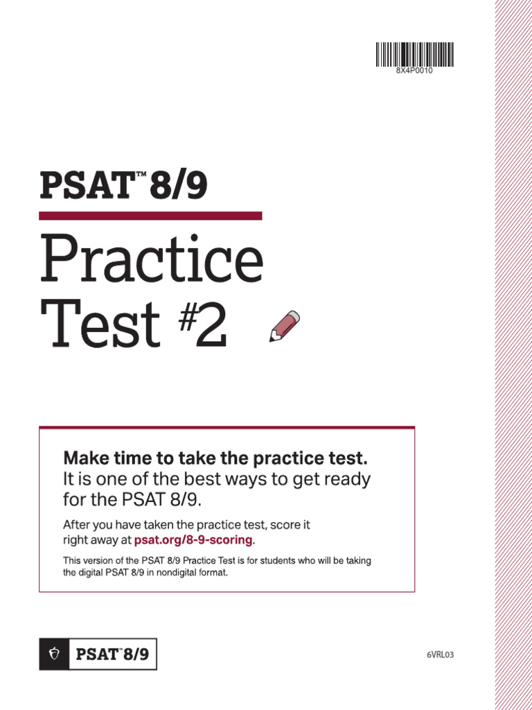Psat 8 9 Reading Writing Practice Test 2 | PDF