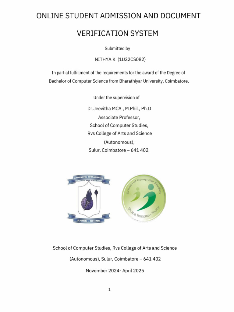 Formatted Final Year Project | PDF