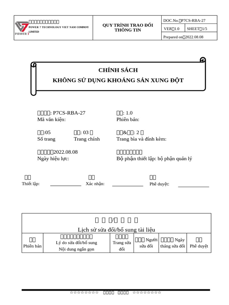 P7cs-Rba-27 CS Không S D NG Khoáng S N Xung Đ T | PDF