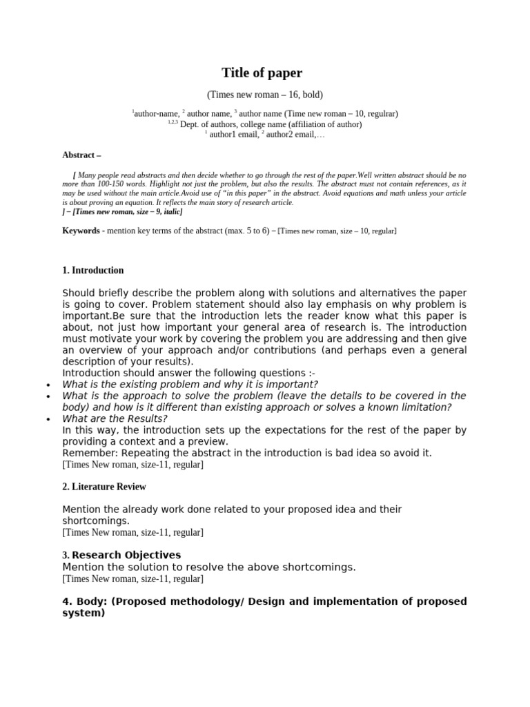 Conference Paper Template | PDF | Evaluation | Methodology
