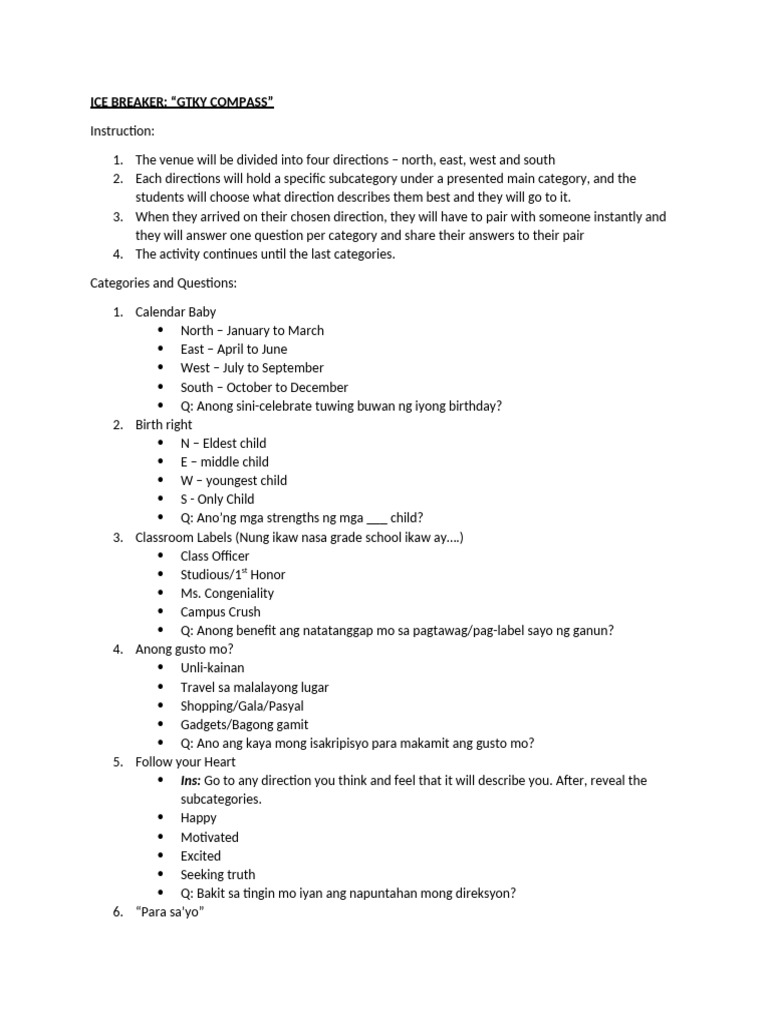 Ice Breaker | PDF