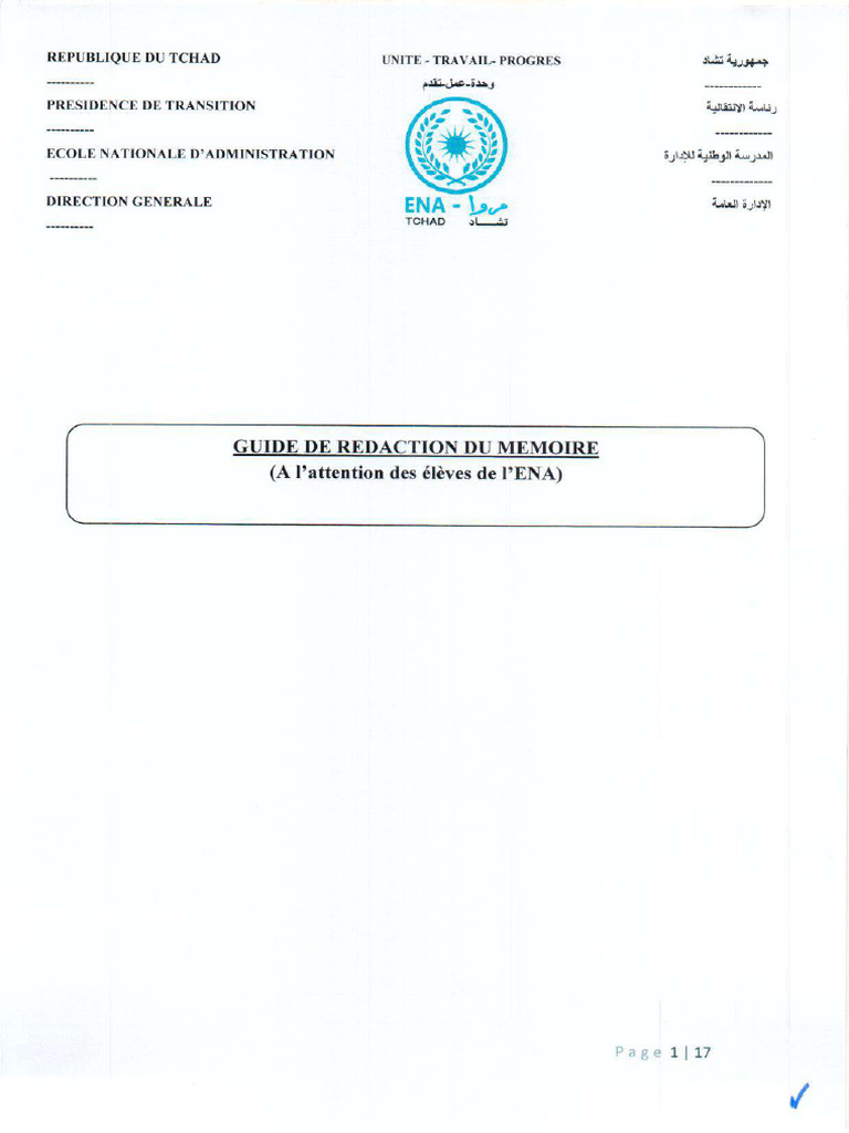 Guide-de-Redaction-de-Memoire-2023 | PDF