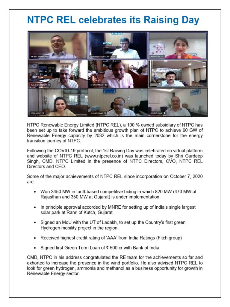 NTPC-REL-Celebrates-Raising-Day(1) | PDF