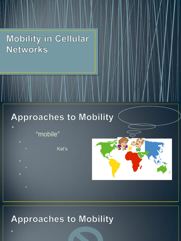 Mobility in Cellular Networks | PDF | Cellular Network | Mobile Technology
