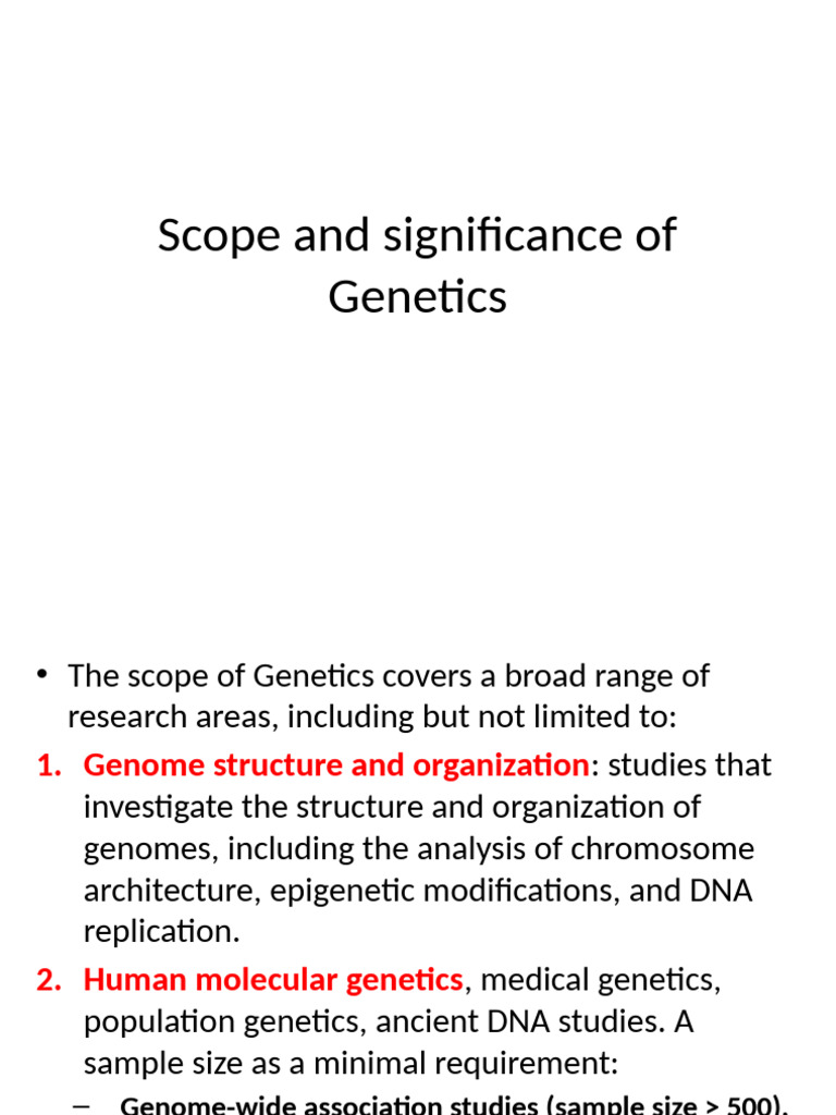 class1a scope and sign genetics | PDF | Genetics | Gene