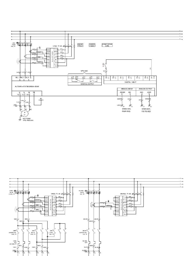 Sec - IX - 7 Typical Scheme - DOL - SD - VFD | PDF