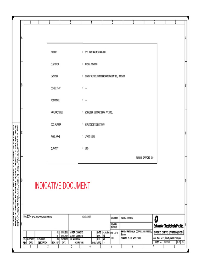 Sec - IX - 13 VFD Panel Indicative Drawing and Datasheet | PDF | Routes ...