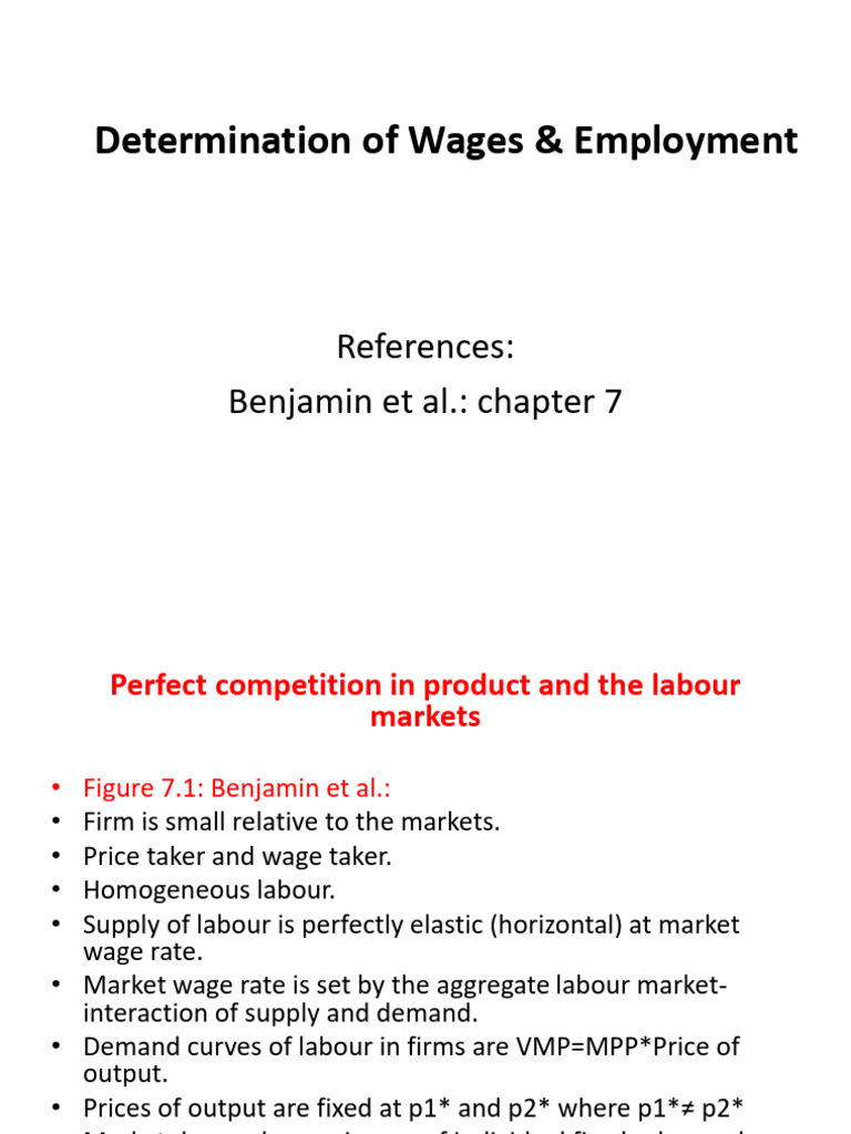 Determination of wages and employment-2022 | PDF | Labour Economics ...