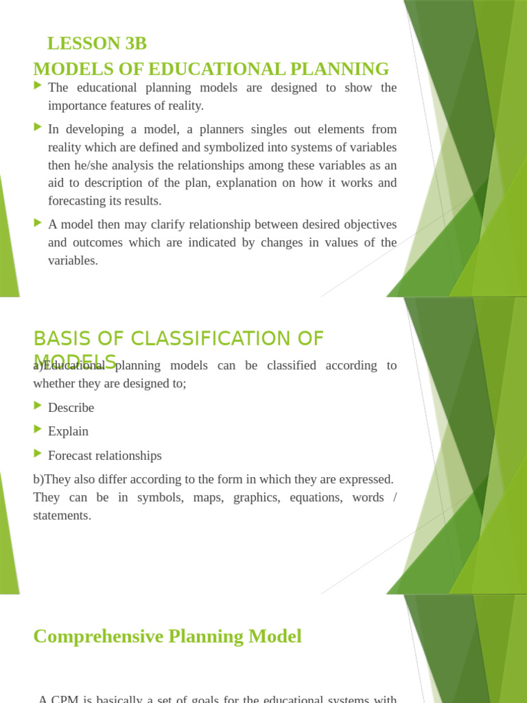 Educational Planning Models Explained | PDF | Cost–Benefit Analysis ...