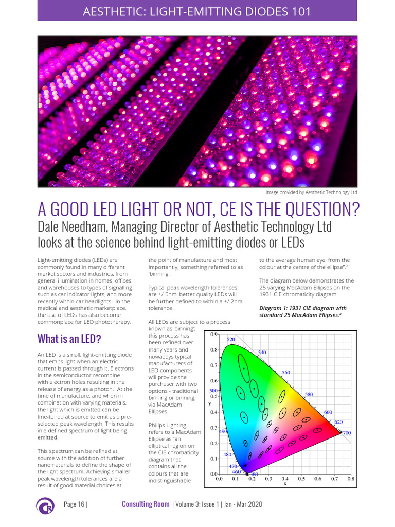 Understanding LED Phototherapy Basics | PDF | Light Emitting Diode | Optics