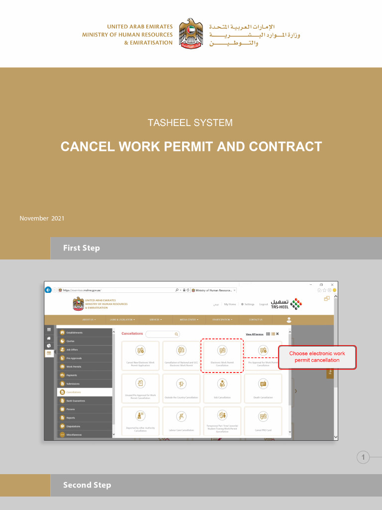 Form-Cancellation of Work Permits and Employment Contracts | PDF
