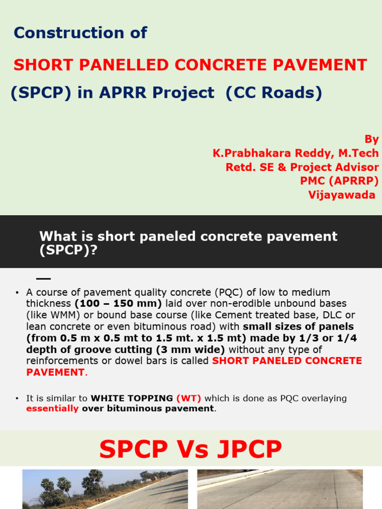 Short Panelled Concrete Pavement | PDF | Road Surface | Transport