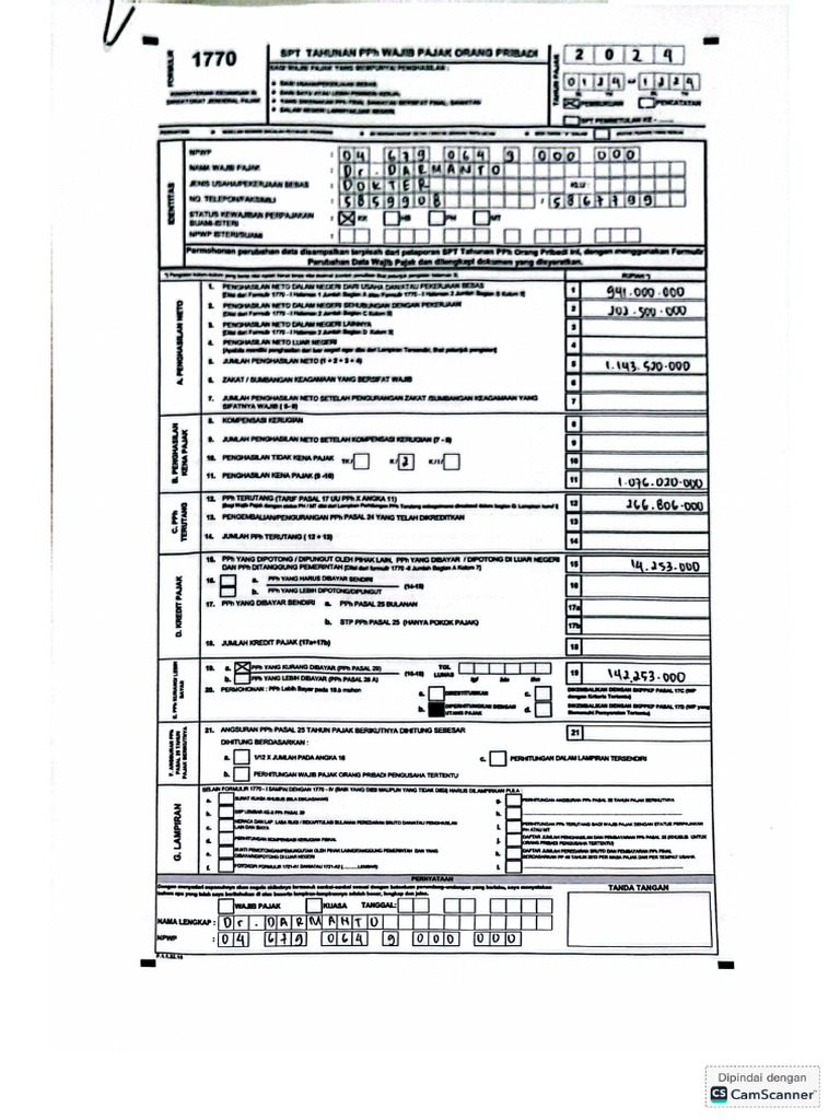Marina (301231127) Perencanaan Pajak Dan | PDF