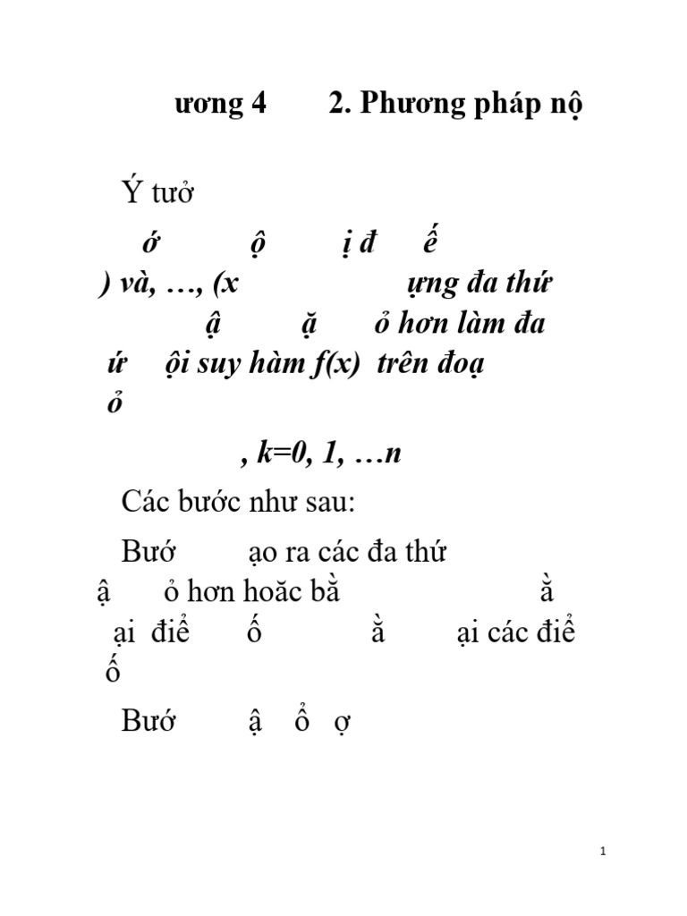 BG Chương 4 Bài 2. Phương Pháp N I Suy Lagrange | PDF